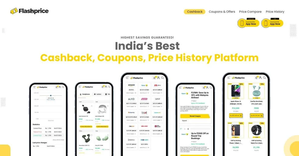 India's Best Price History & Price Compare App - FlashPrice